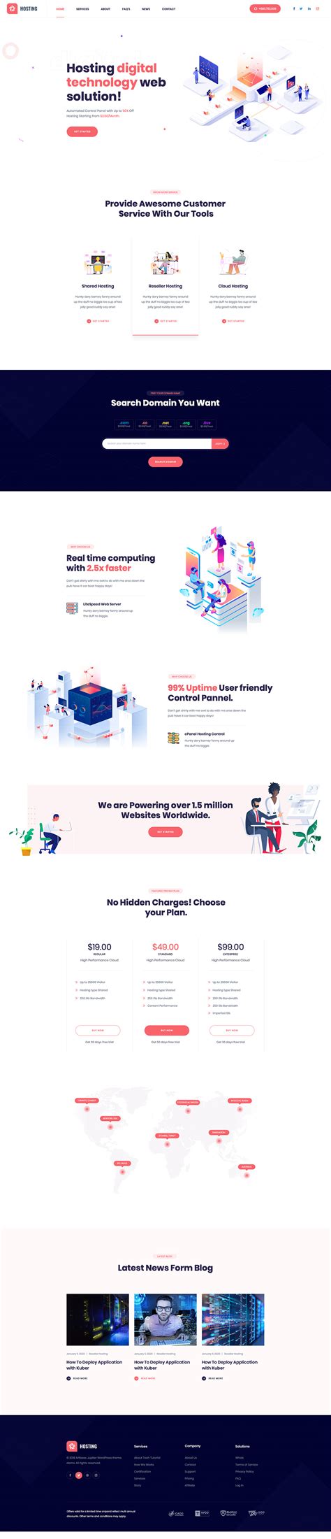 Isometric Web Hosting Domain And Whmcs On Behance