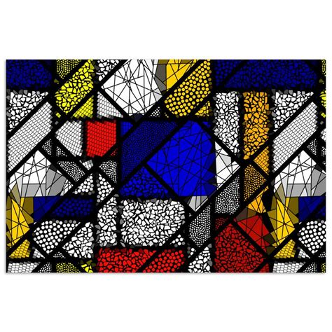 Muchowow Poster Mondrian Glasmalerei Alte Meister Kunstwerk