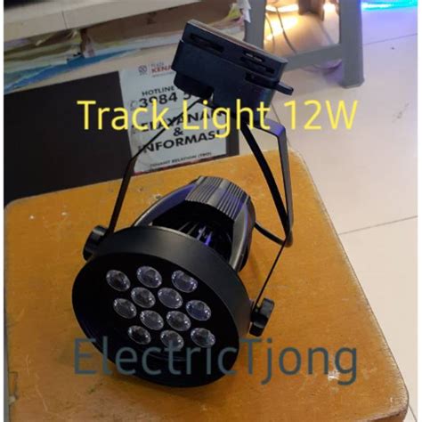 Jual Lampu Sorot Rel SMD 12 Watt Body Hitam Cahaya Kuning Lampu Track Light 12W Shopee