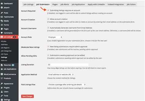 How Do You Allow Only Registered Users To Post Jobs Or Resume Astoundify Knowledge Base