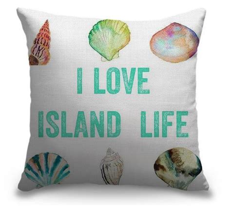 Coastal Passion Pillow Cover Seashell And Love Series Pillow Cover