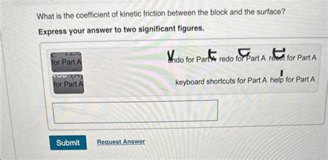 Solved A Kg Block Slides On A Horizontal Surface With A Chegg