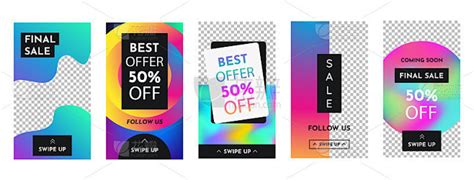 矢量销售推广横幅模板集