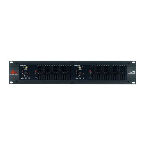 Dbx 1215 Dual 15 Band Graphic Equalizer Red Beard Pro Audio
