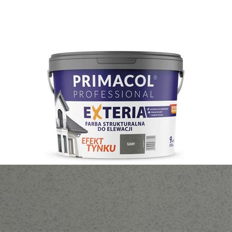 Primacol Elewacyjna Farba Strukturalna Exteria Szary L Oficjalne Archiwum Allegro