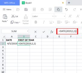Easy Steps To Get Beginning Of Year Month Or Week In Excel WPS