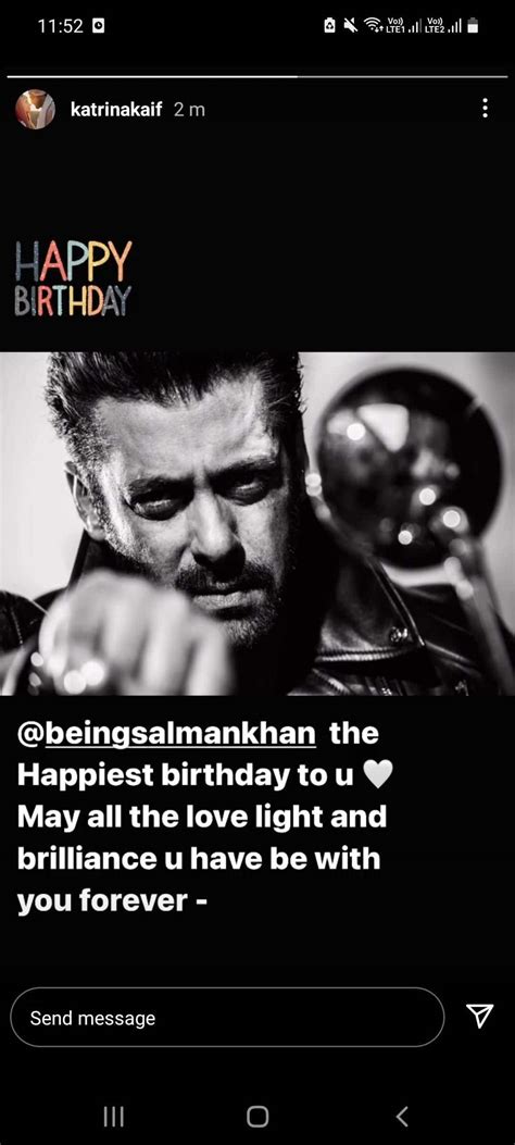 Happy Birthday Salman Khan Newly Married Katrina Kaif Makes A Sugary