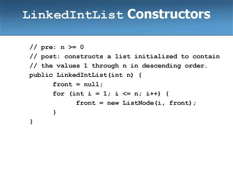 More Linked Lists And Loops Based On Slides By Ethan Apter Ppt Download
