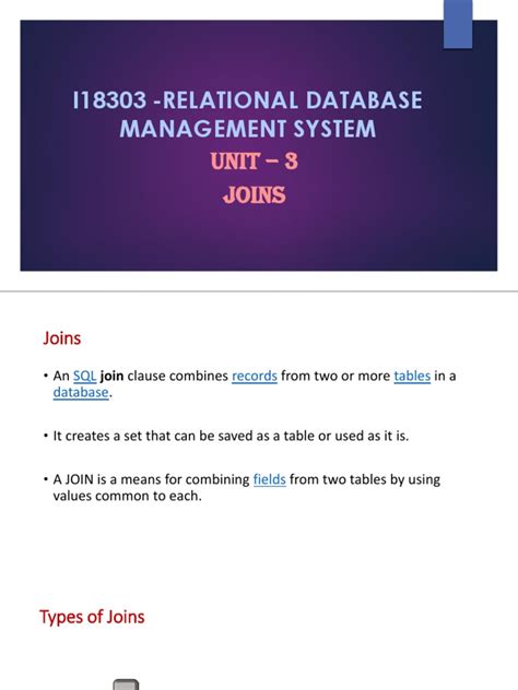 Joins Pdf Information Science Computer Programming