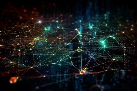 Premium Ai Image 3d Rendering Of Abstract Technology Background With Connection Lines Network