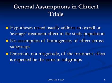 Ppt Subgroup Analyses In Clinical Trials Powerpoint Presentation