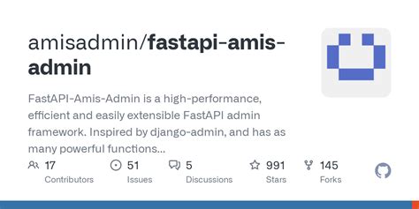 Fastapi Amis Admin Docs Zh Mkdocs Yml At Master · Amisadmin Fastapi