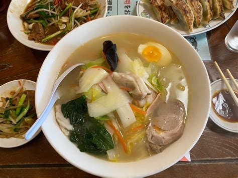 楠舞神夜 On Twitter 今日のお昼は、母を連れて久しぶりに、前橋の広ちゃん飯店さんへ😊 自分は五目そば（大盛り）と餃子 母は