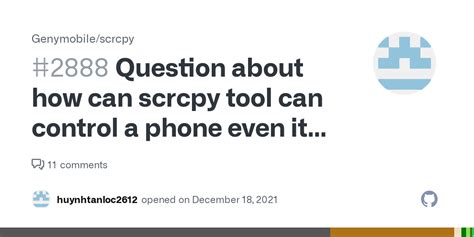 Question About How Can Scrcpy Tool Can Control A Phone Even Its Screen Is Turned Off Issue