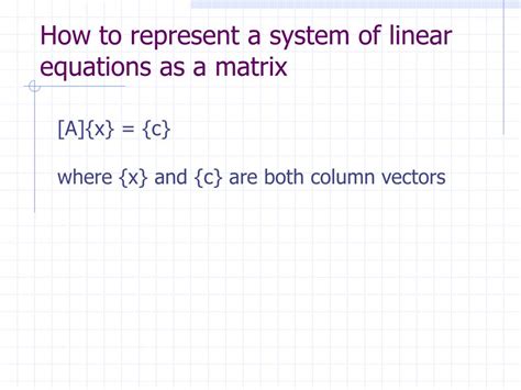 PPT MATRIX METHODS SYSTEMS OF LINEAR EQUATIONS Babe Notes PowerPoint Presentation ID
