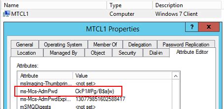 Microsoft Laps Security Active Directory Laps