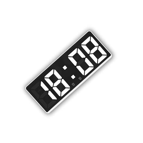 Monstrate Reloj Digital Led Pantalla De Fecha Rectangular Recargable 2
