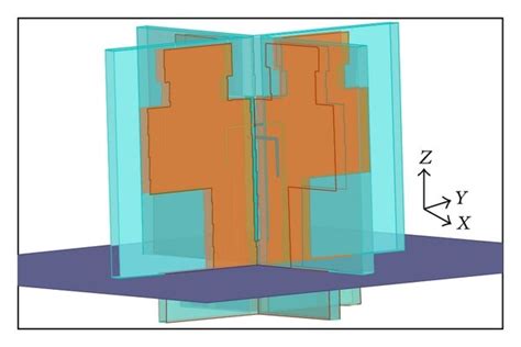 Geometry Of The Dual Polarized Printed Dipole Antenna A The Dipole