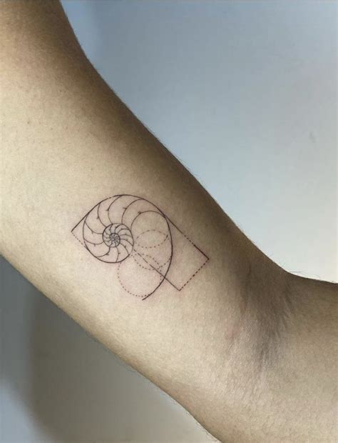 40 Amazing Fibonacci Tattoo Designs Fibonacci Tattoo Spiral Tattoos