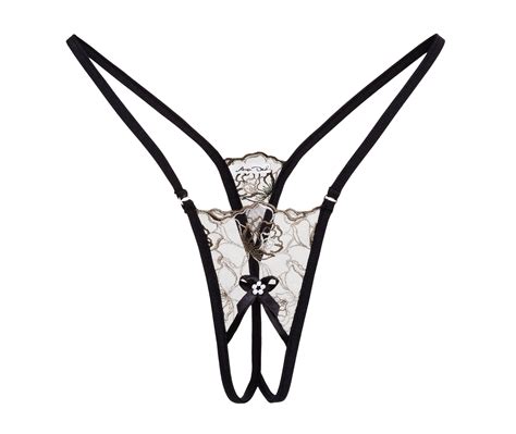 Sexy Girls Crotchless See Through Panties Sheer Lingerie