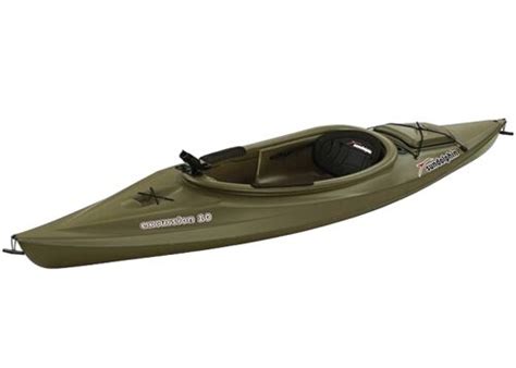 Sun Dolphin 10 Excursion Sit In Fishing Kayak In Olive