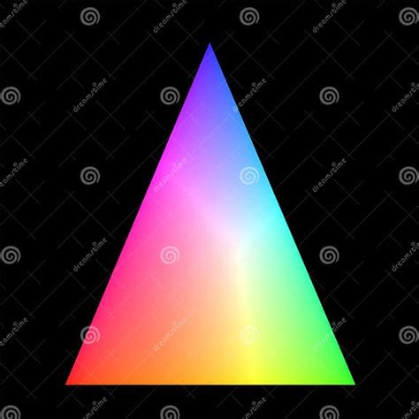 Representation Of Rgb Colors In The Form Of A Triangle With Color