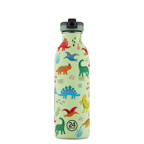 24 Bottles Urban 500ml Water Bottle Sport Lid Jurrasic Friends