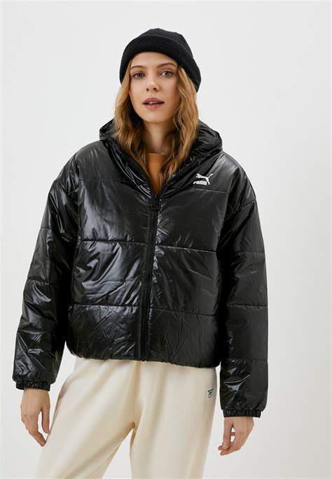 Куртка утепленная PUMA Classics Hooded Shiny Padded Jacket, цвет ...