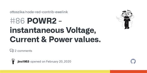 Powr2 Instantaneous Voltage Current And Power Values · Issue 86