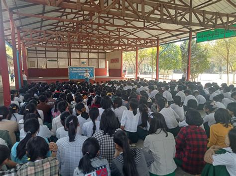 ပြည်ကြီးတံခွန်မြို့နယ်၊ အ ထ က ခွဲ လ ၂၅ကျောင်းတွင် ၇၈ နှစ်မြောက် ပြည်ထောင်စုနေ့အထိမ်းအမှတ် ဟောပ