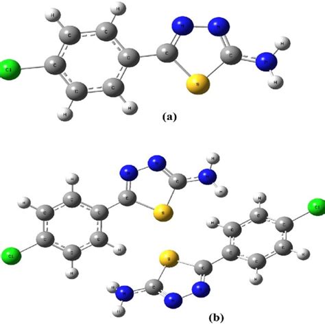 Optimized Structure Of Monomer A And Dimer B Of Compound 3 Obtained Download Scientific