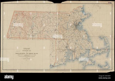 Topographic Map Of Massachusetts And Rhode Island Massachusetts Maps