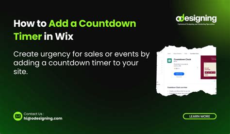 How To Add A Countdown Timer In Wix