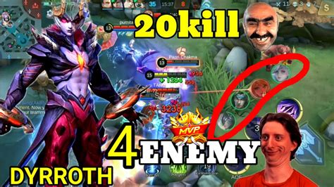 Dyrroth One Hit Build🔥how To Play Annoying Aggressive Dyrroth Best