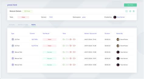 Modules Continuous Integration Testing