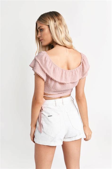 Off Shoulder Wrap Top Shop Halergh Elevate Your Fashion Game With