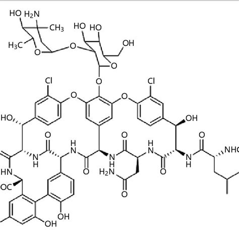 Vancomycin Chemical Formula Vancomycin Is A Bactericidal Agent That