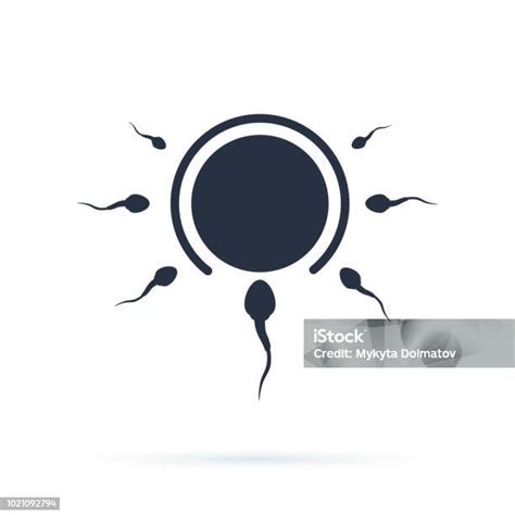 검은 배경에 고립 된 다 산 벡터 아이콘 그림을 추상화 합니다 생물 학적 정자 결합입니다 기증자 정자 은행 개념 개념에 대한 스톡 벡터 아트 및 기타 이미지 Istock