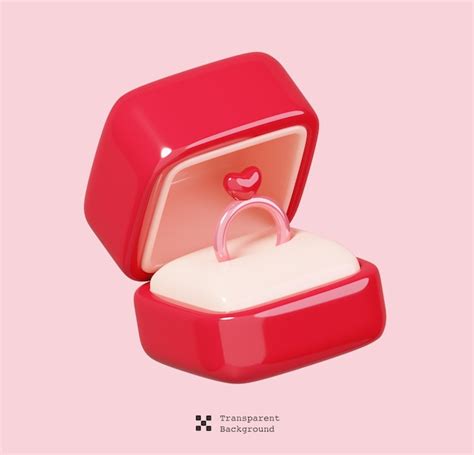 Anillos de boda en un joyero aislado 14 de febrero icono de feliz día