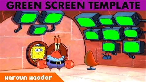 Spongebob Surveillance Room Green Screen English Dub Youtube