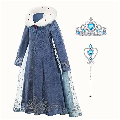 Deux robe elsa anna déguisement reine neiges deux robes costume de