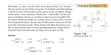 Solved Example 7 3 Assuming That I 0 10 A Calculate I T Chegg Com