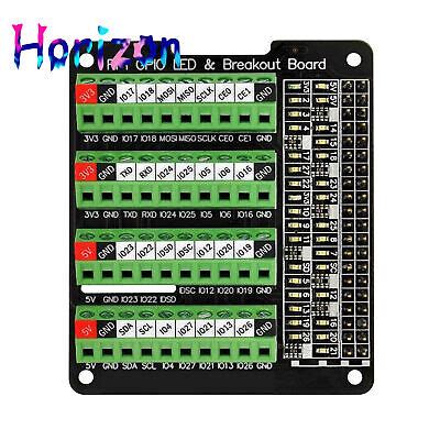 HCDC RPi GPIO Status LED Terminal Block Breakout Board HAT For