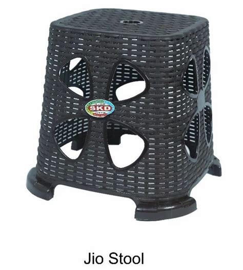 Skd Black Jio Plastic Stool At ₹ 139piece In New Delhi Id 21545833455