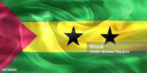 상토메와 프린시페 플래그의 3d 일러스트 현실적인 흔들리는 직물 플래그 0명에 대한 스톡 사진 및 기타 이미지 0명 경쟁 경제 Istock
