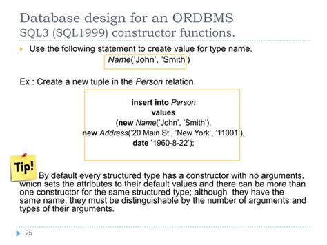 Object Relational And Extended Relational Databases Pptx Databases Computer Software And