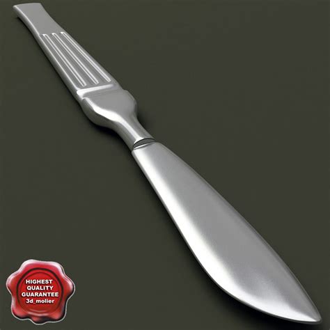 Bisturí Médico Modelo 3d 4 Ma Max Obj Free3d
