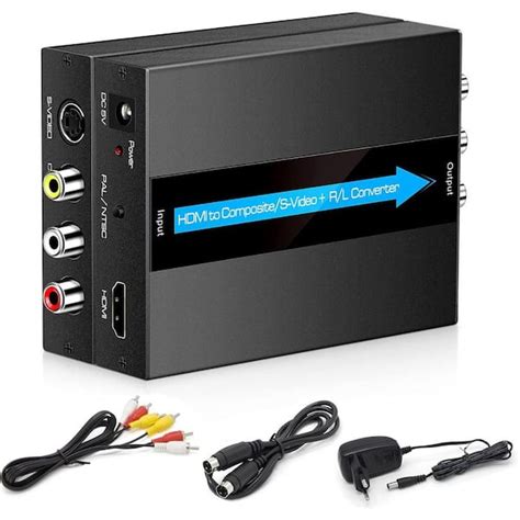 Lukyamzn Rcaav To Hdmi Converter Pack Set 1080p Rca Composite Cvbs