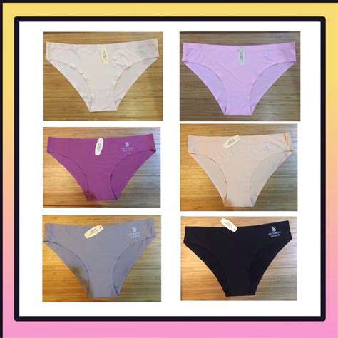 Victorias Secret Seamless Panties Plain Shopee Malaysia