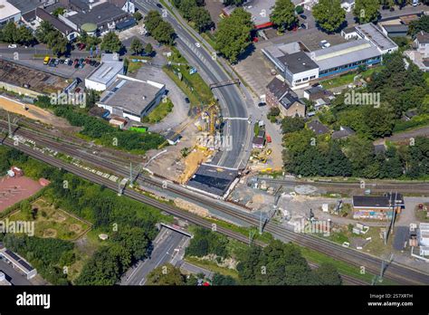 Aerial View Tunnel And Road Construction Work On The Willy Brandt